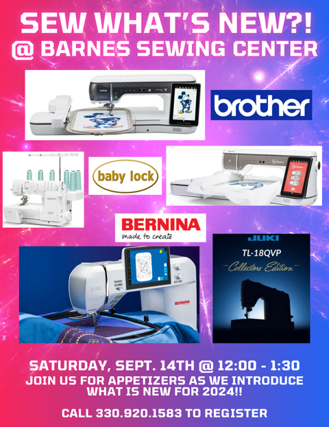 Sew What's New for 2024?! — Barnes Sewing Center